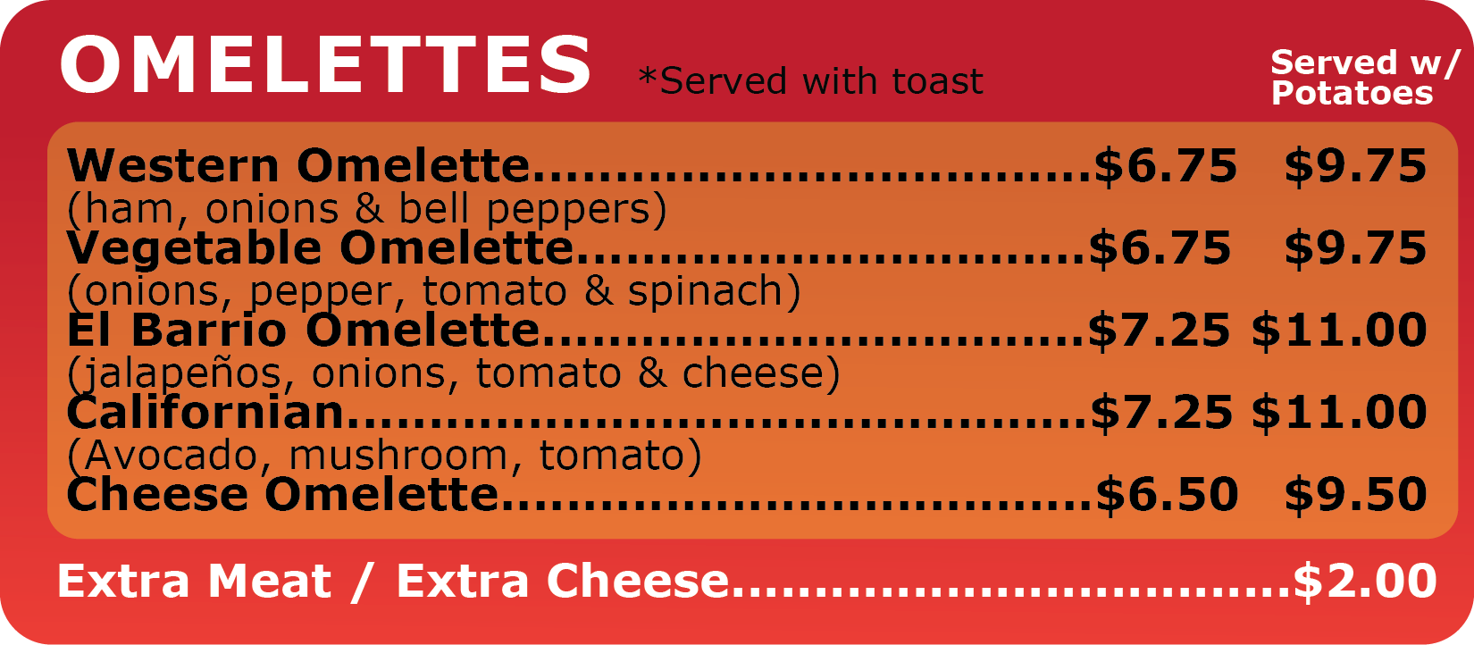 Menu – Meli Taqueria